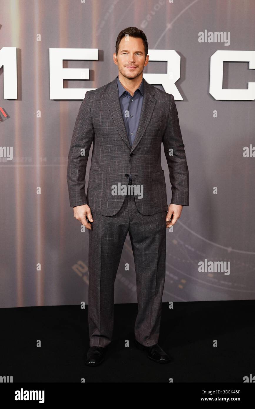 Chris Pratt during a photocall for Mercy, at Claridge's in central ...