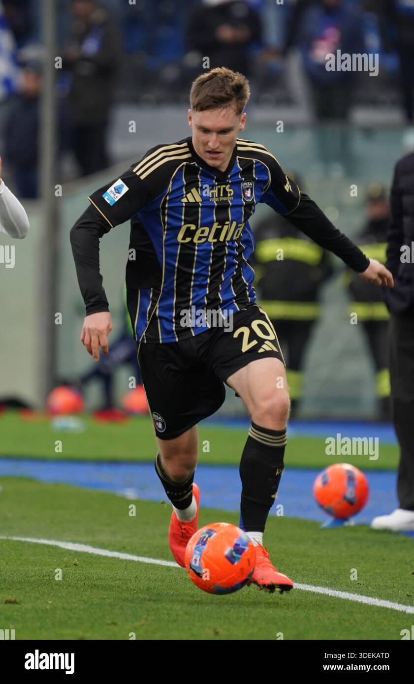 Pisa's Michel Aebischer in action ...During the Serie A soccer match ...