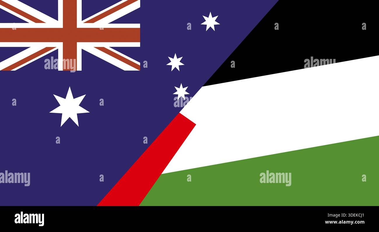 Flags of Australia and Pakistan. Two Flags Together Australian and ...
