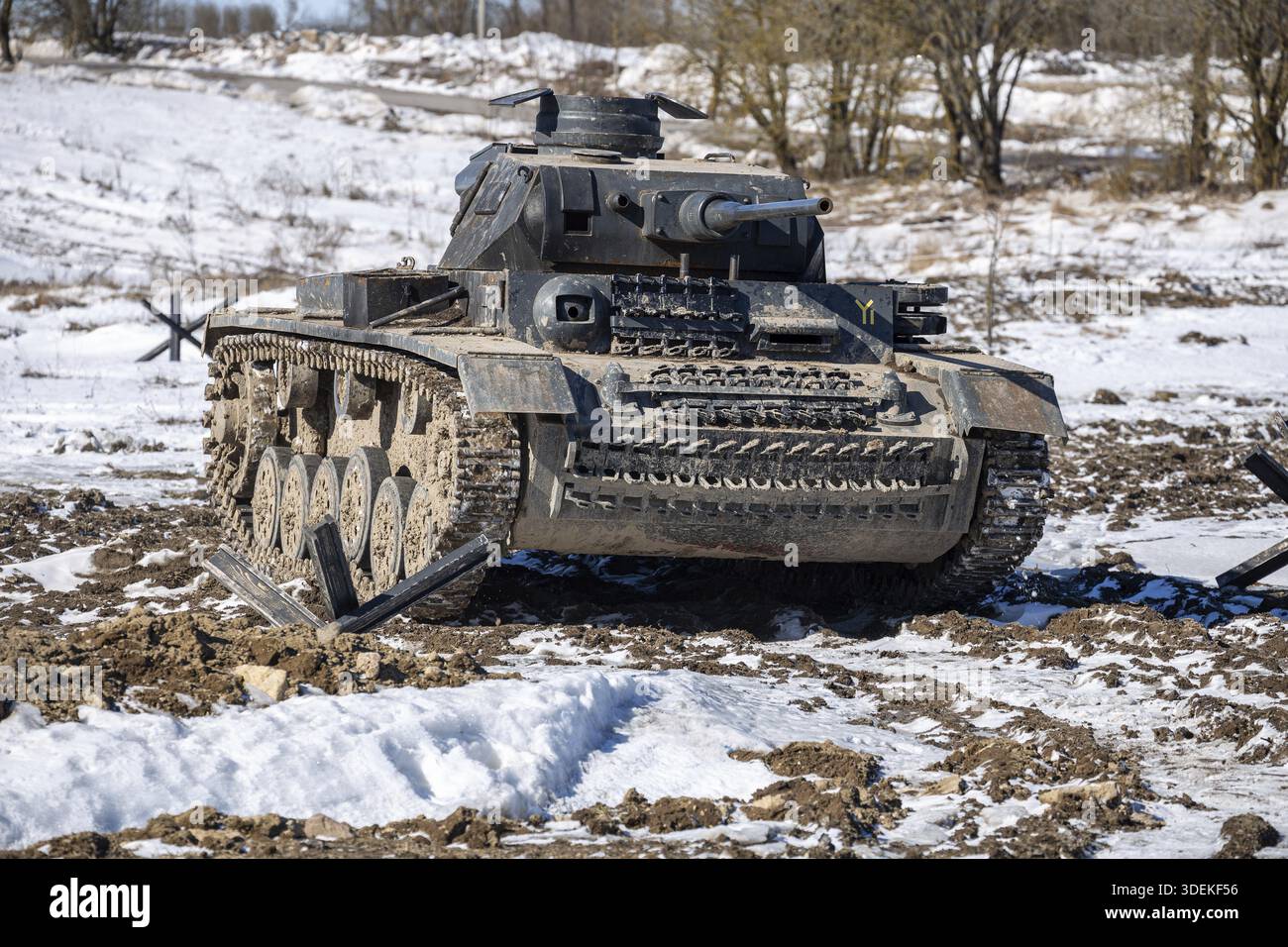 St. Petersburg, Russia - March, 2022: Tank Panzer III (Panzerkampfwagen ...