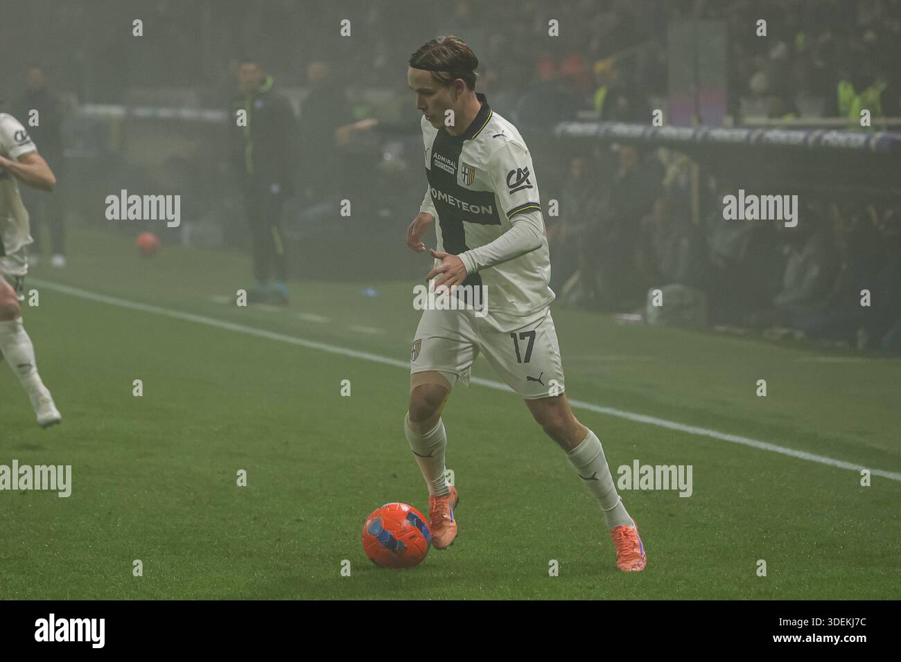 Parma's Jacob Ondrejka in action during Parma Calcio vs Inter - FC ...
