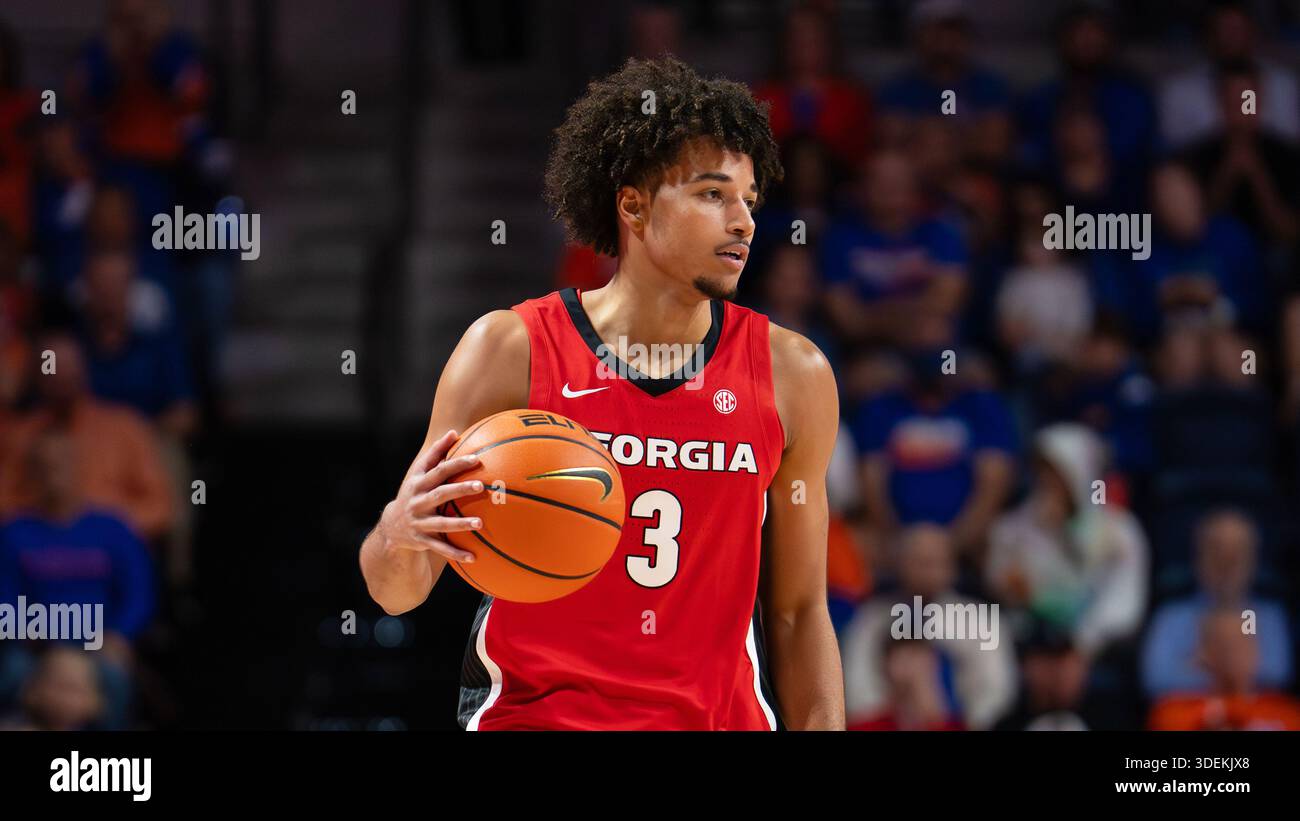 Georgia guard Jordan Ross (3) plays Florida during the first half of an ...
