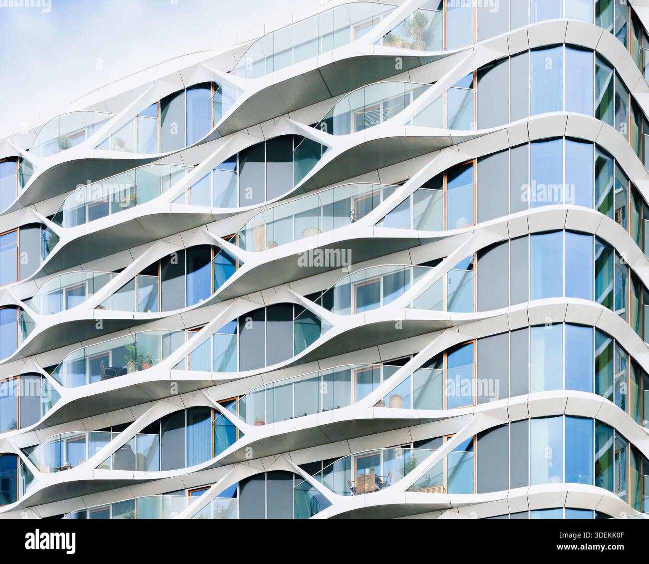 Aarhus, Denmark - Lighthouse housing by 3XN, in Autumn / Fall Stock ...