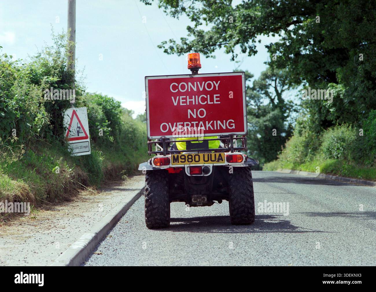 Convoy vehicle for safe road works hi-res stock photography and images ...