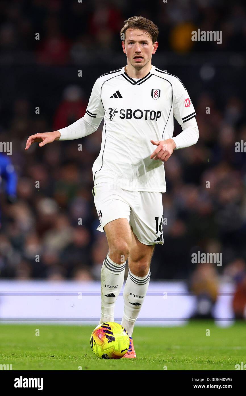 London, England, 7th January 2026. Sander Berge of Fulham during the ...