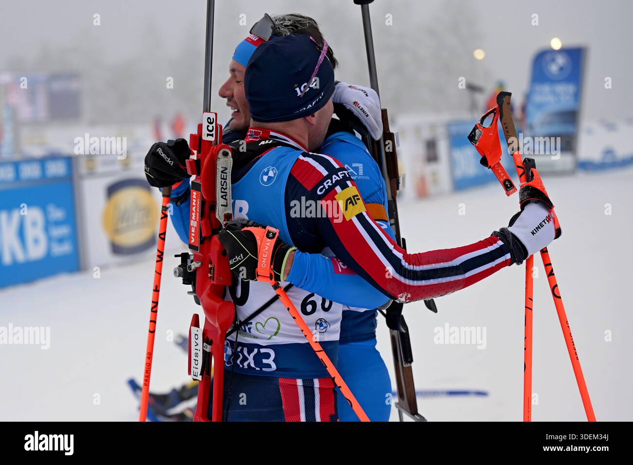 08 January 2026, Thuringia, Oberhof: Biathlon: World Cup, sprint 10 km ...