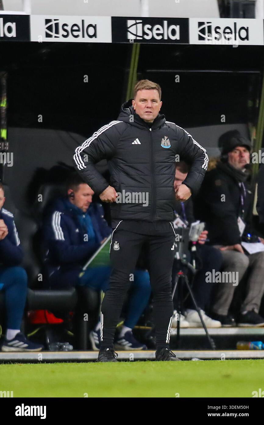 Newcastle United Manager Eddie Howe during the Newcastle United v Leeds ...