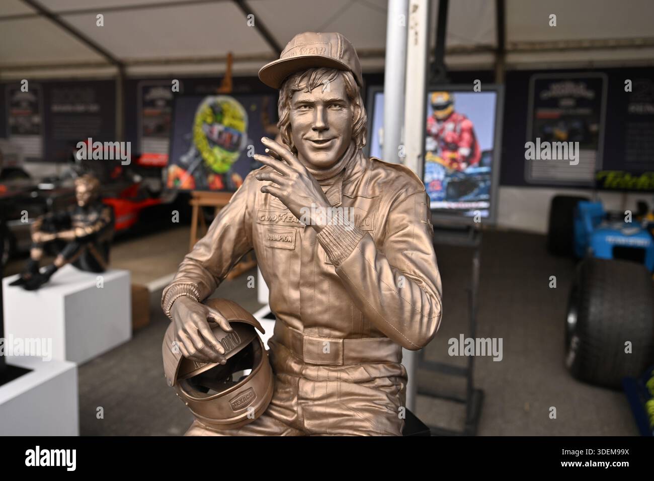James Hunt in a classic pose, Along side the racing there was a ...