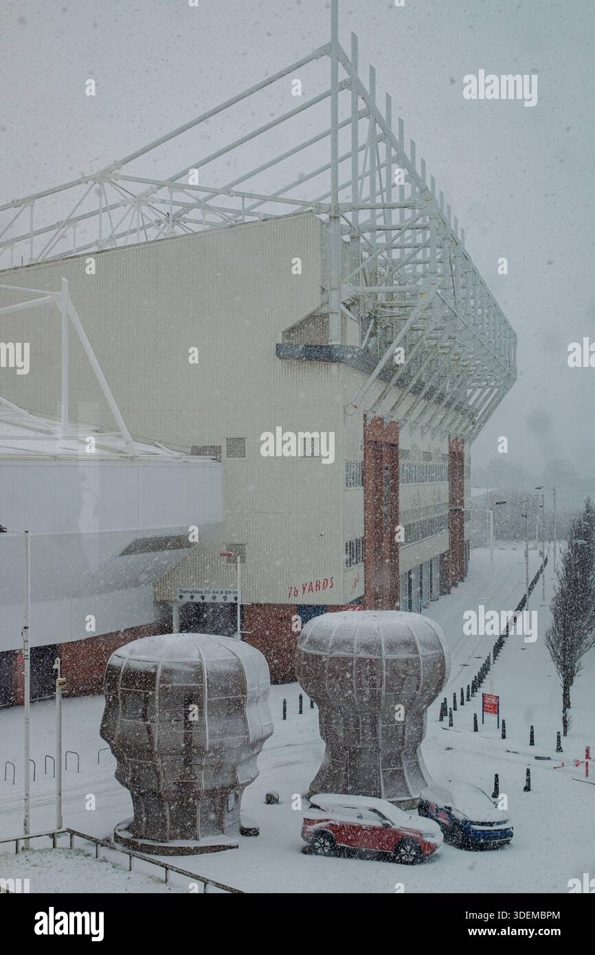 Sunderland UK: 3rd Jan 2026: Sunderland Stadium of Light is covered in ...