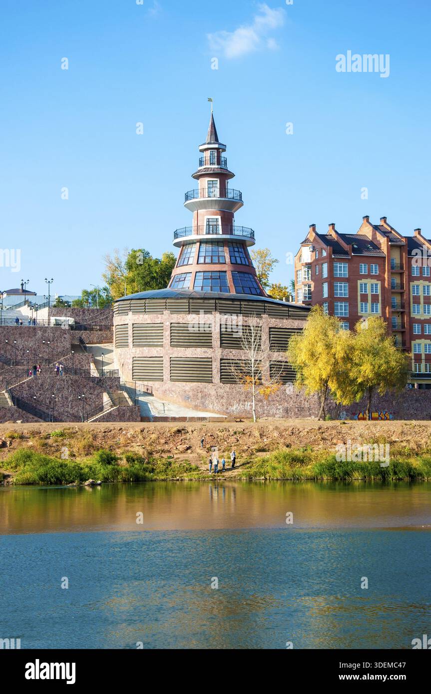 The Ural River is a natural border between Europe and Asia Stock Photo ...