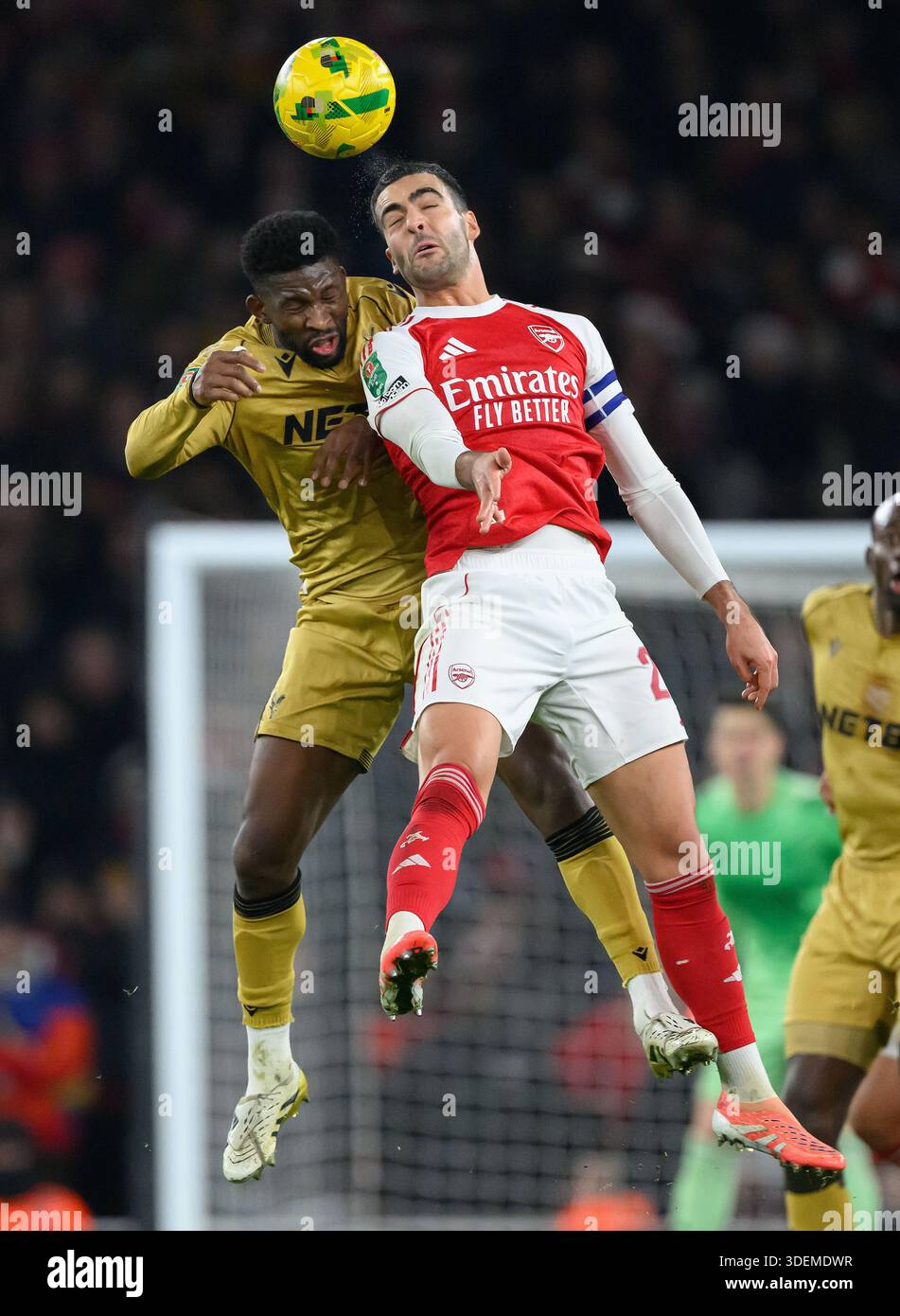 Arsenal v Crystal Palace - Carabao Cup - Emirates Stadium. Mikel Merino ...