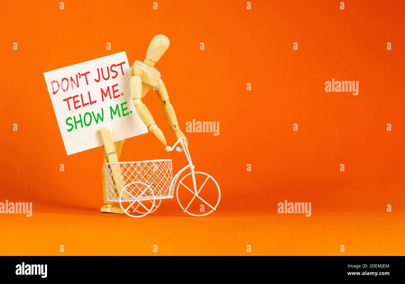 Tell show symbol businessman hi-res stock photography and images - Alamy