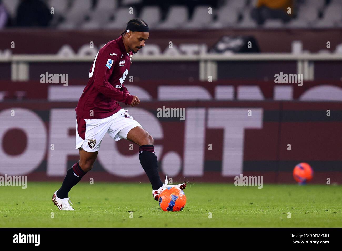 Valentino Lazaro of Torino Fc in action during the Serie A match ...