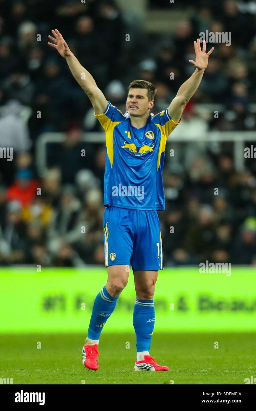 Jaka Bijol Of Leeds United during the Newcastle United v Leeds United ...