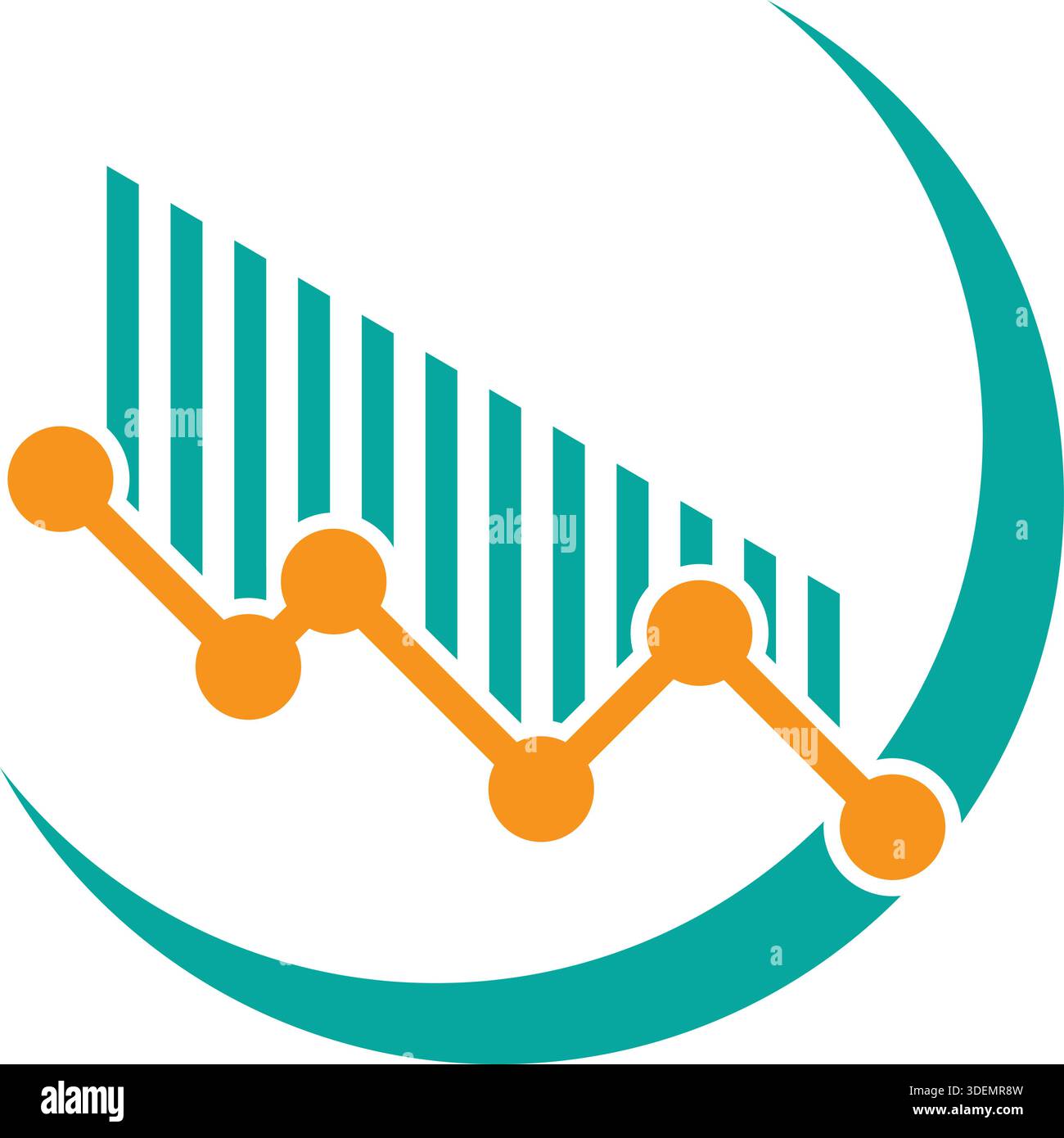 Graph Line Growth Logo Design Business Analytics Template Vector Stock ...