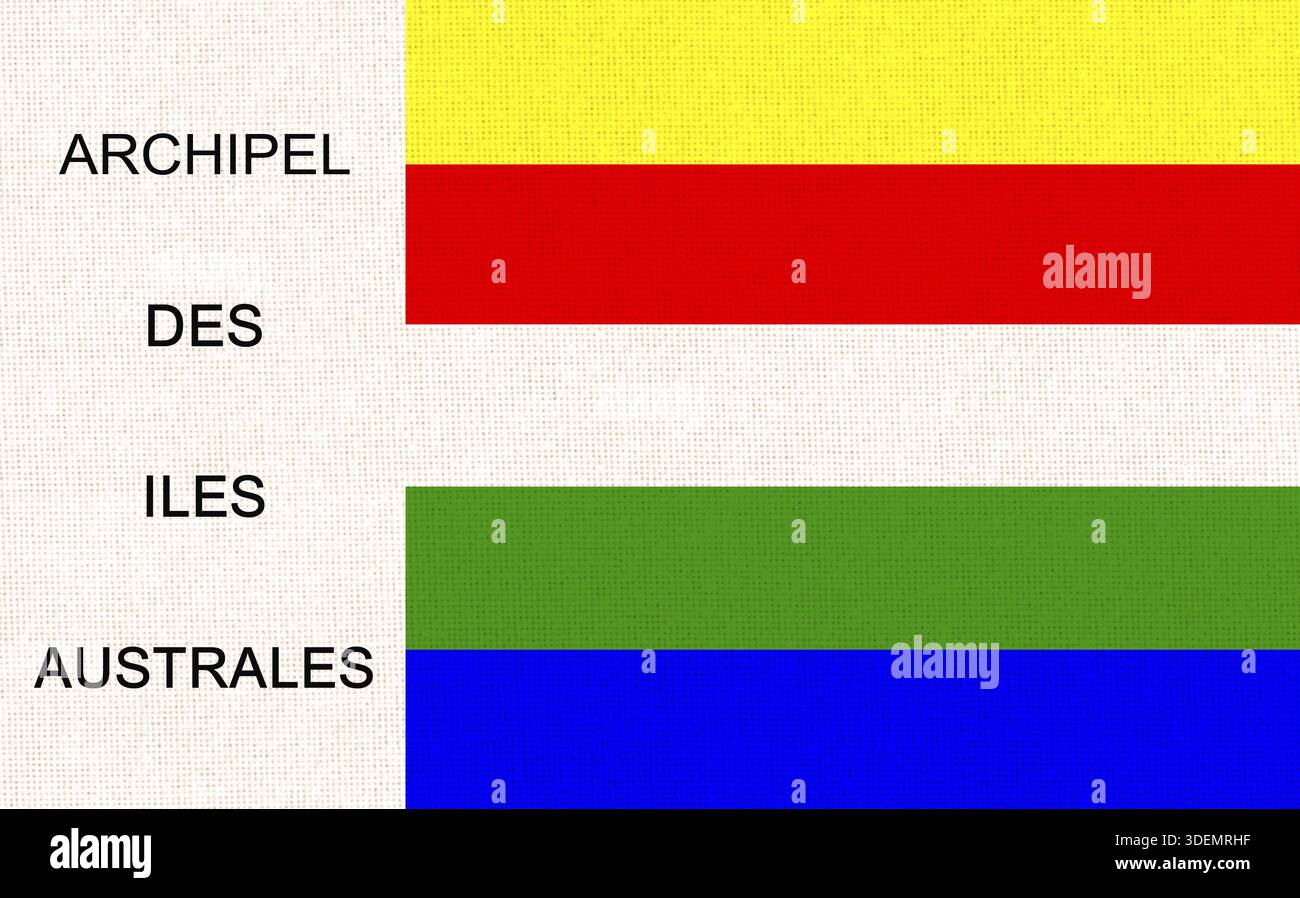 Australian Islands flag. Multicolored Illustration of Australian ...
