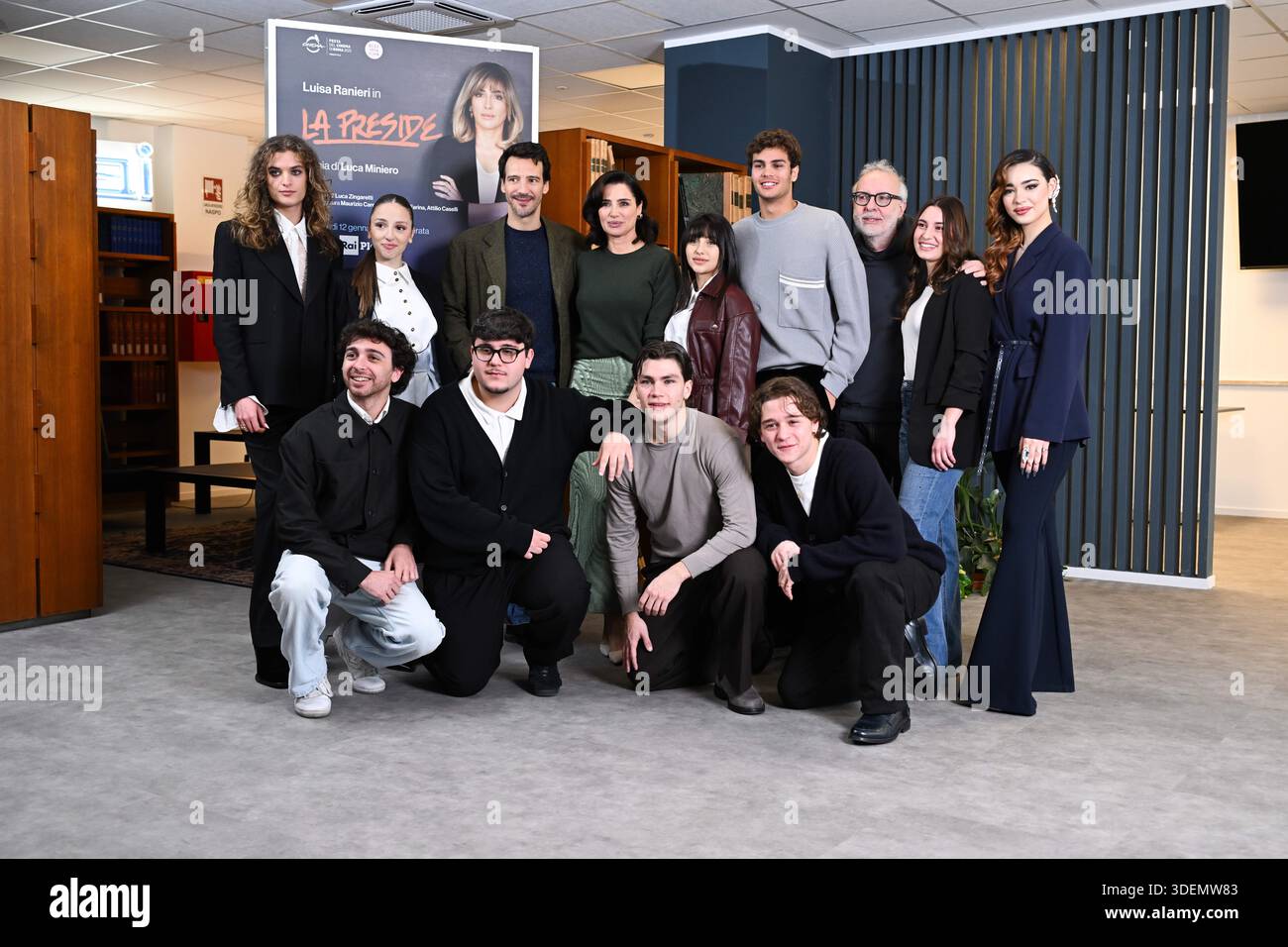 Rome: Rai Headquarters. Photocall The Headmistress. In the photo: Cast ...