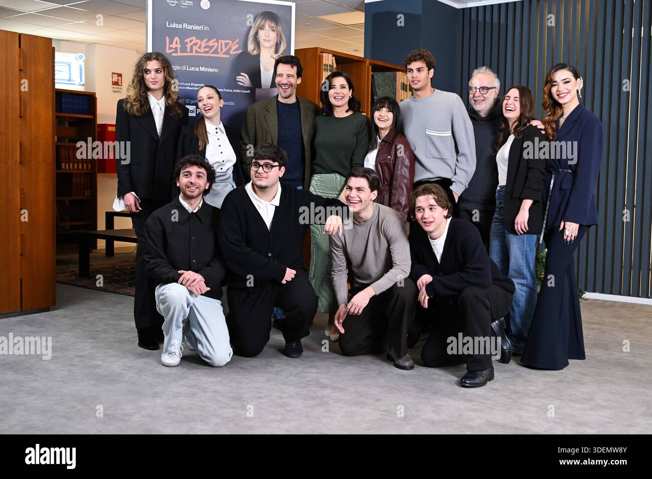 Rome: Rai Headquarters. Photocall The Headmistress. In the photo: Cast ...
