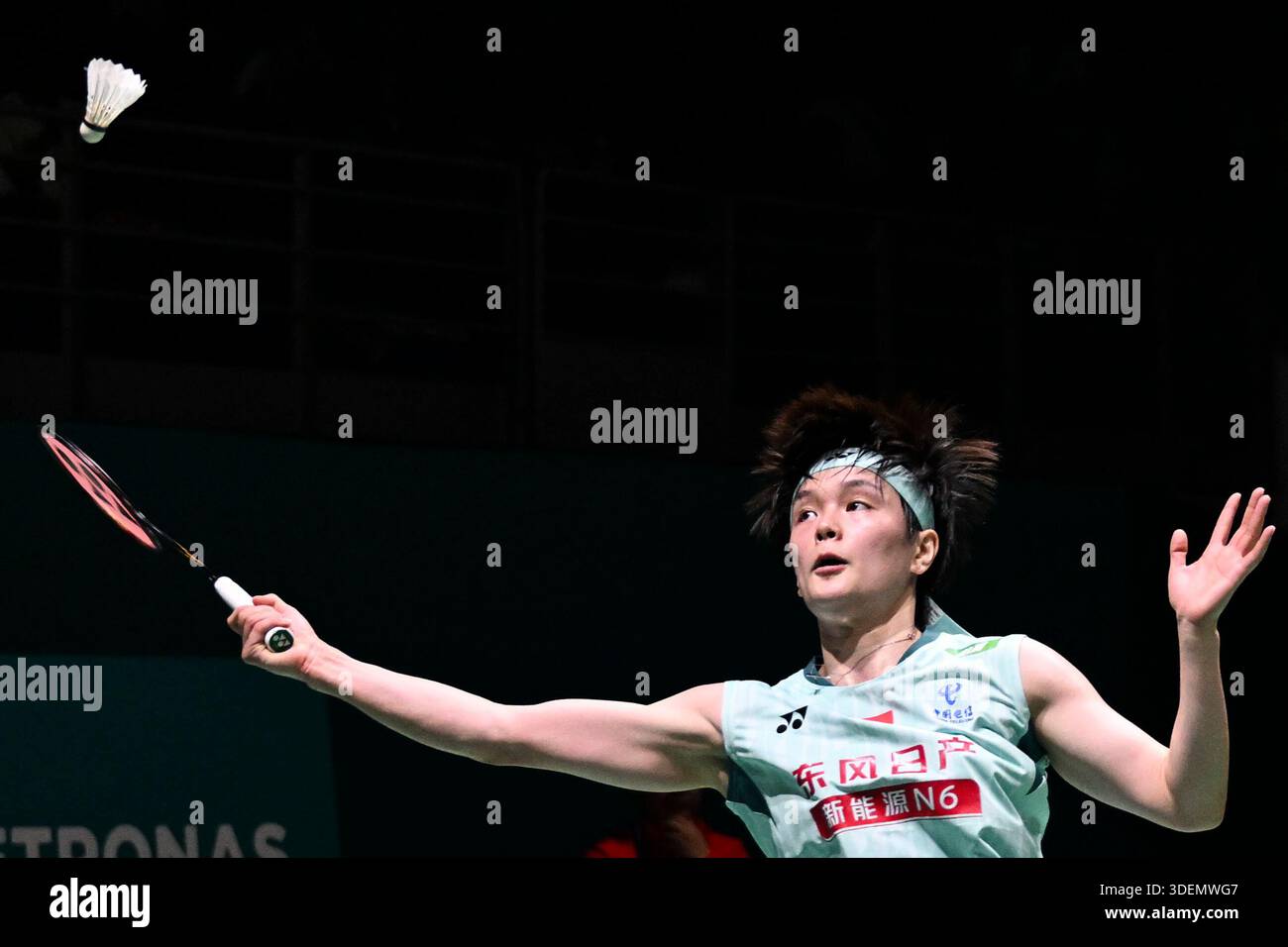 Kuala Lumpur, Malaysia. 8th Jan, 2026. Wang Zhiyi of China hits a ...
