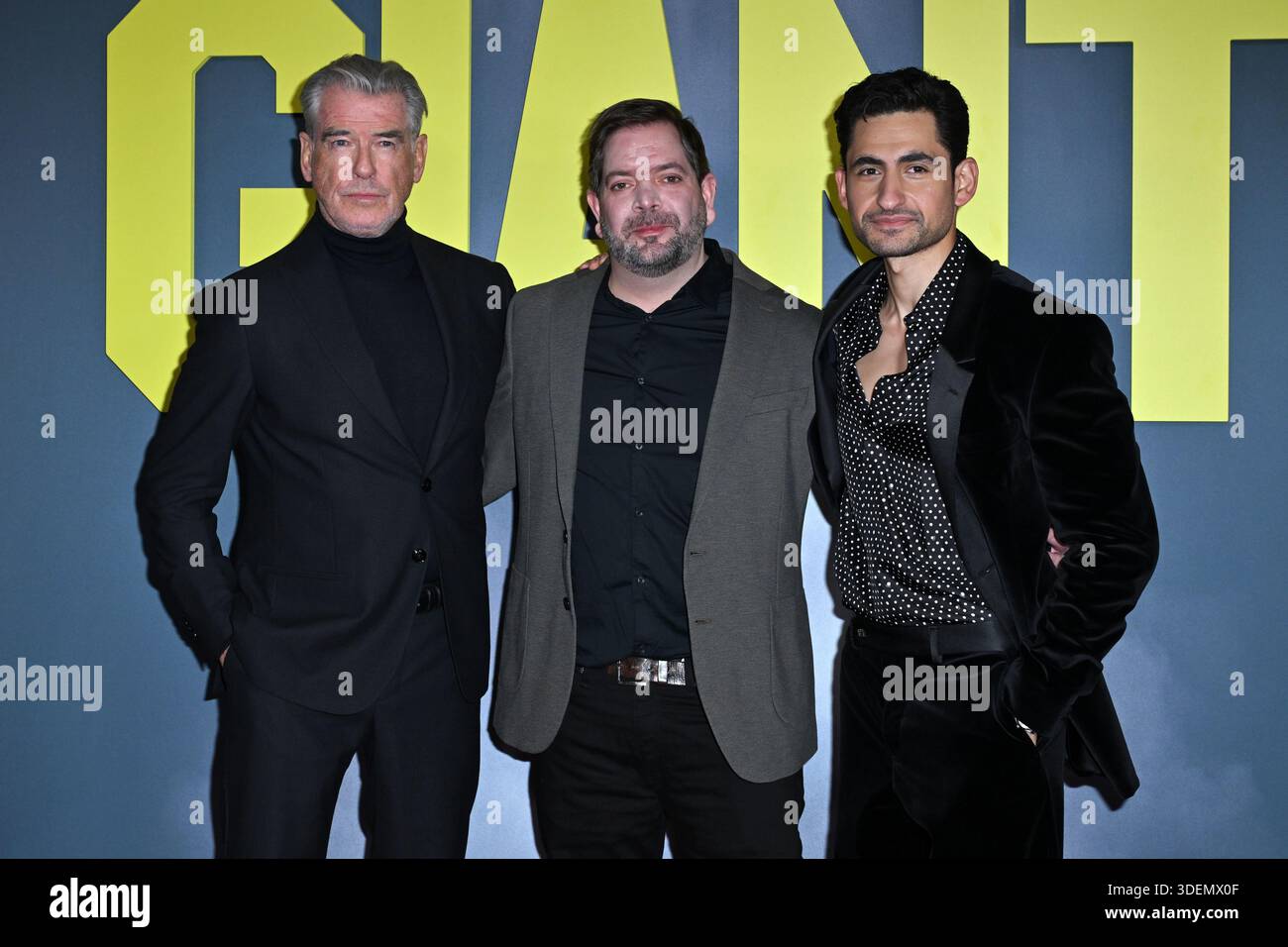 Pierce Brosnan, Rowan Athale and Amir El-Masry attends "Giant" UK Gala ...
