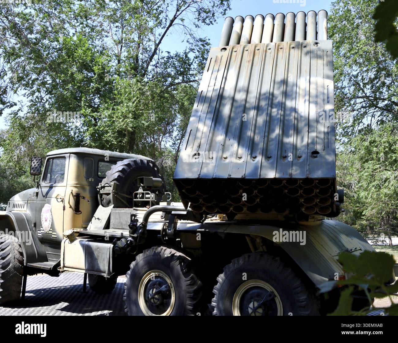 Elements of MLRS Grad BM-21 - Soviet and Russian multiple launch rocket ...