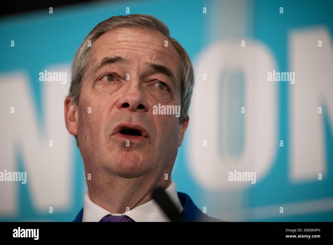 London, UK. 7th January 2026. Reform UK party leader Nigel Farage ...