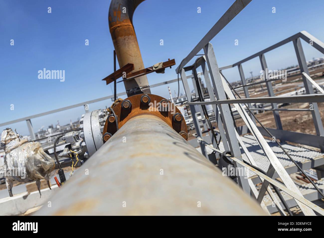 New installed process pipelines with installed shut off valves are ...