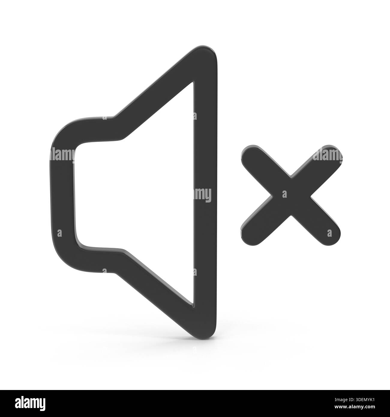 Volume sound icon symbol 3d Black and White Stock Photos & Images - Alamy
