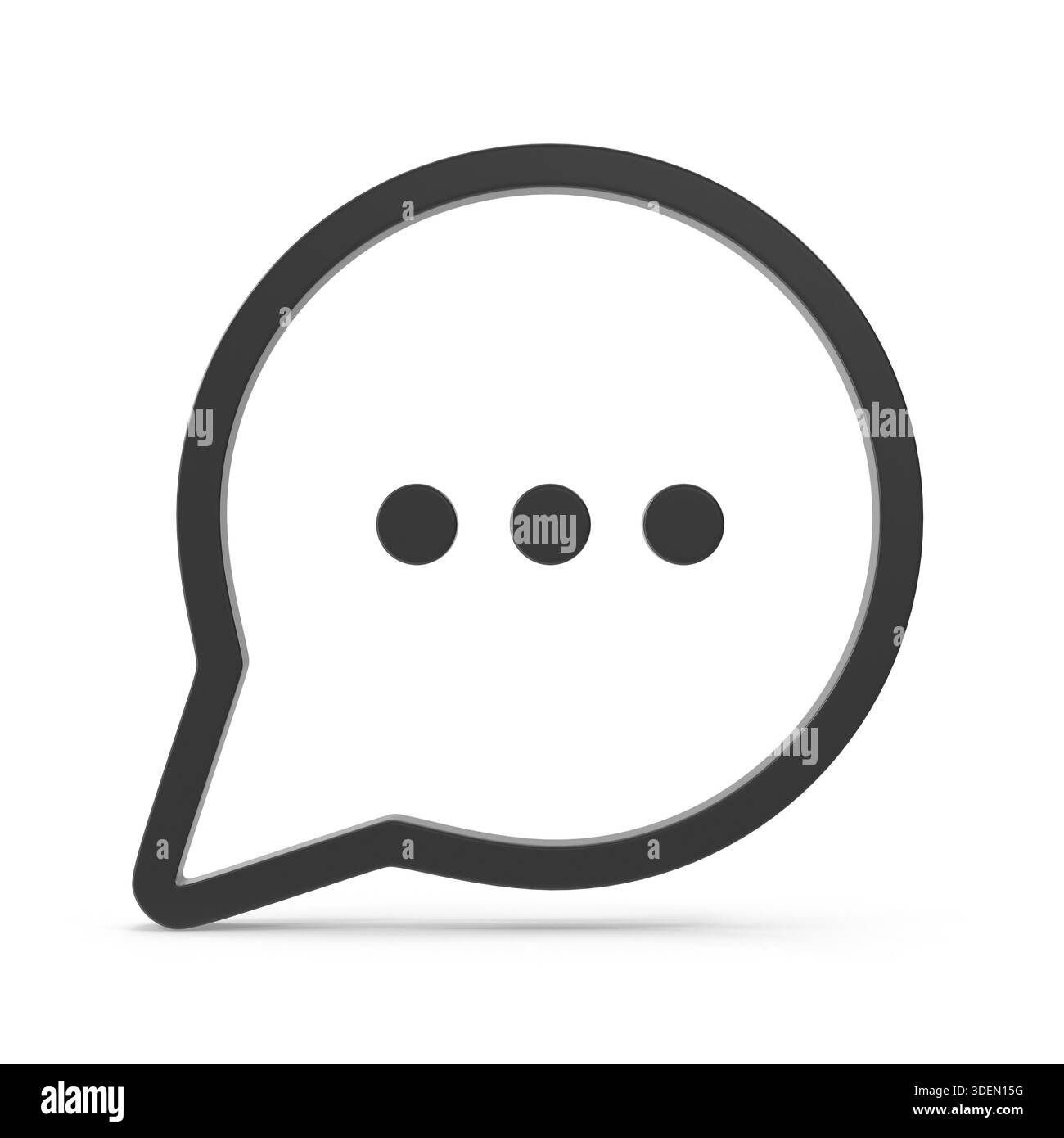 Speech bubble icon three Cut Out Stock Images & Pictures - Alamy