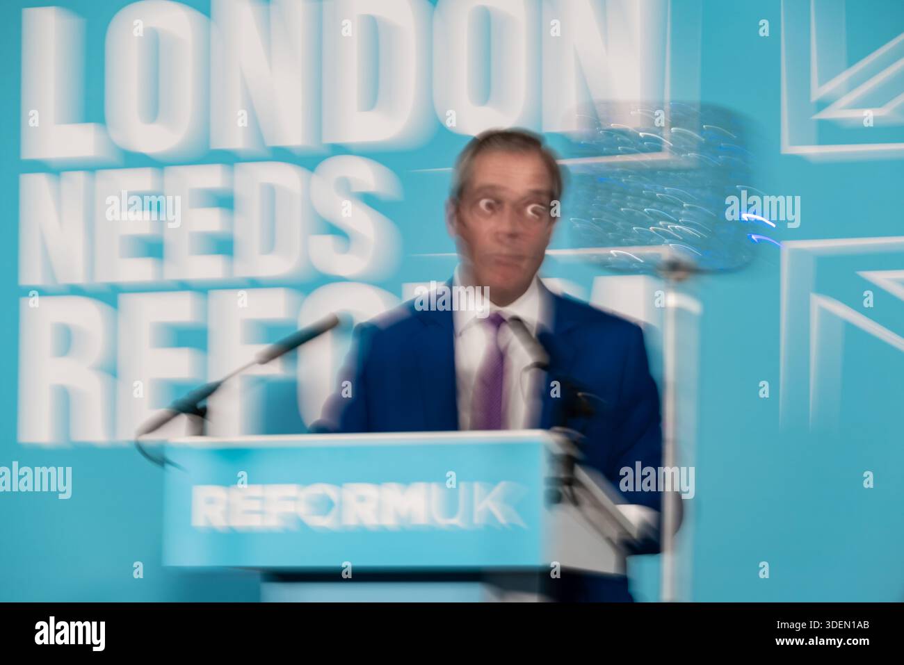 London, UK. 7th January 2026. Reform UK party leader Nigel Farage ...