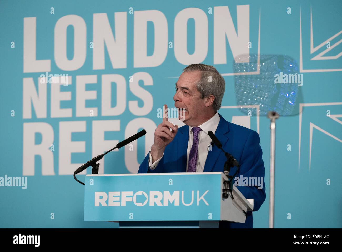 London, UK. 7th January 2026. Reform UK party leader Nigel Farage ...