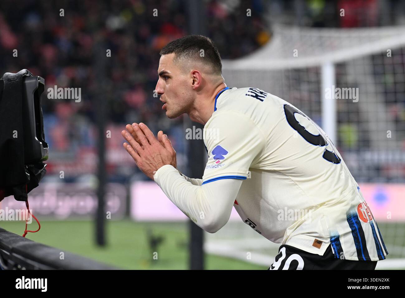 Krstovic Nikola (Atalanta Bc) celebrating his goal during Bologna FC vs ...