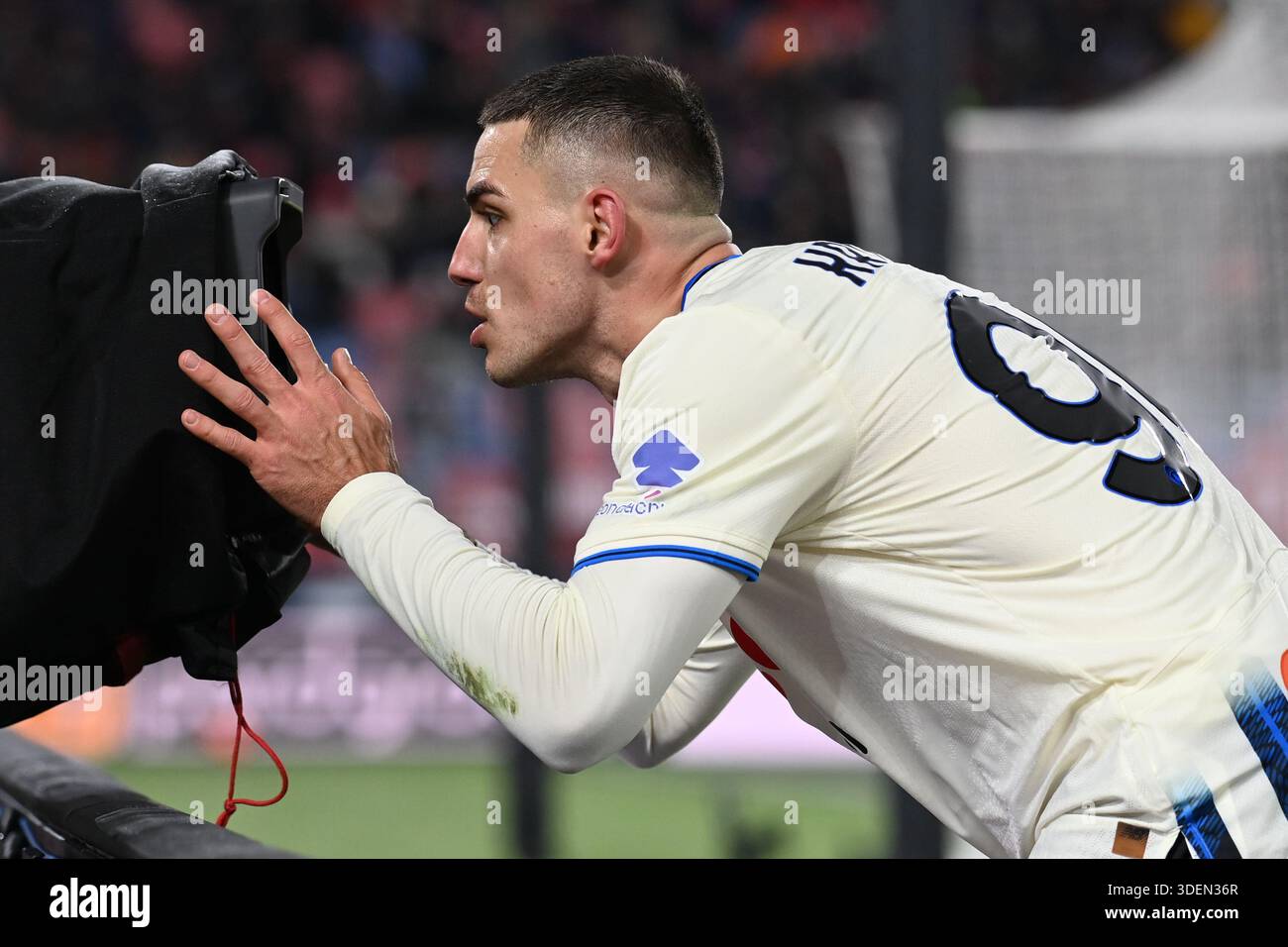 Krstovic Nikola (Atalanta Bc) celebrating his goal during Bologna FC vs ...