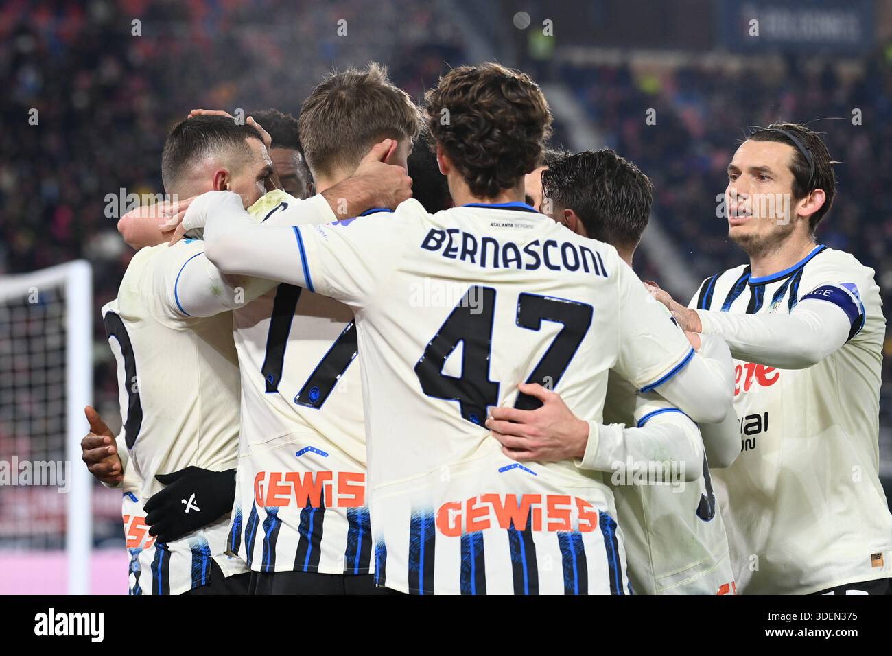Krstovic Nikola (Atalanta Bc) celebrated by his teammate after his goal ...
