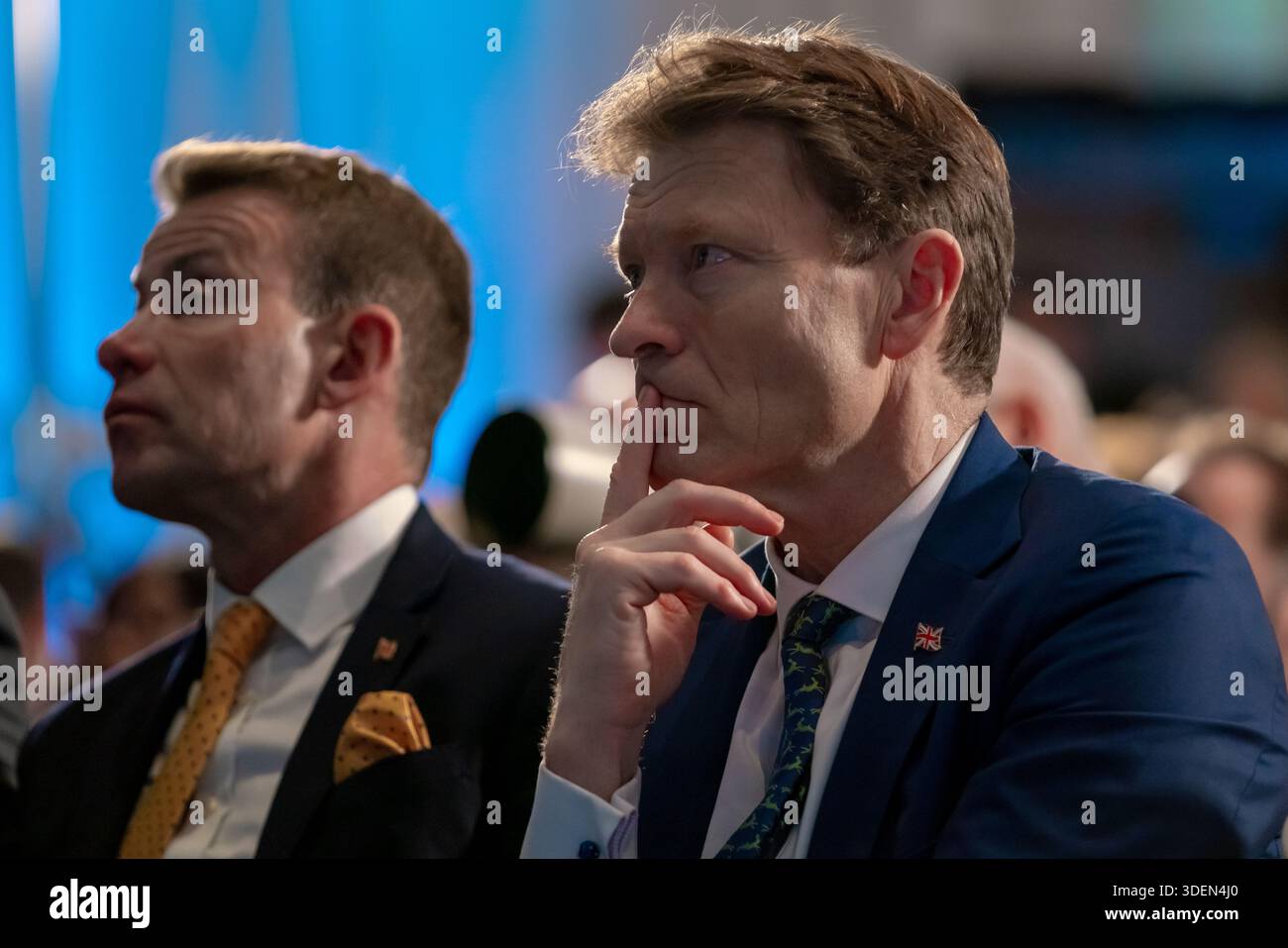 London, UK. 7th January 2026. (L-R) David Bull, Richard Tice attend ...