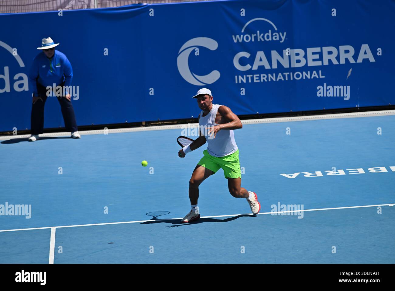 Canberra, Australia. 8 January 2026, James McCabe during the Canberra ...