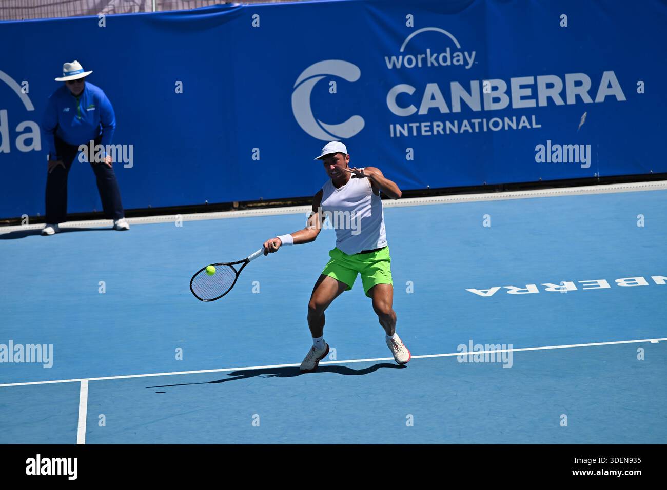 Canberra, Australia. 8 January 2026, James McCabe during the Canberra ...