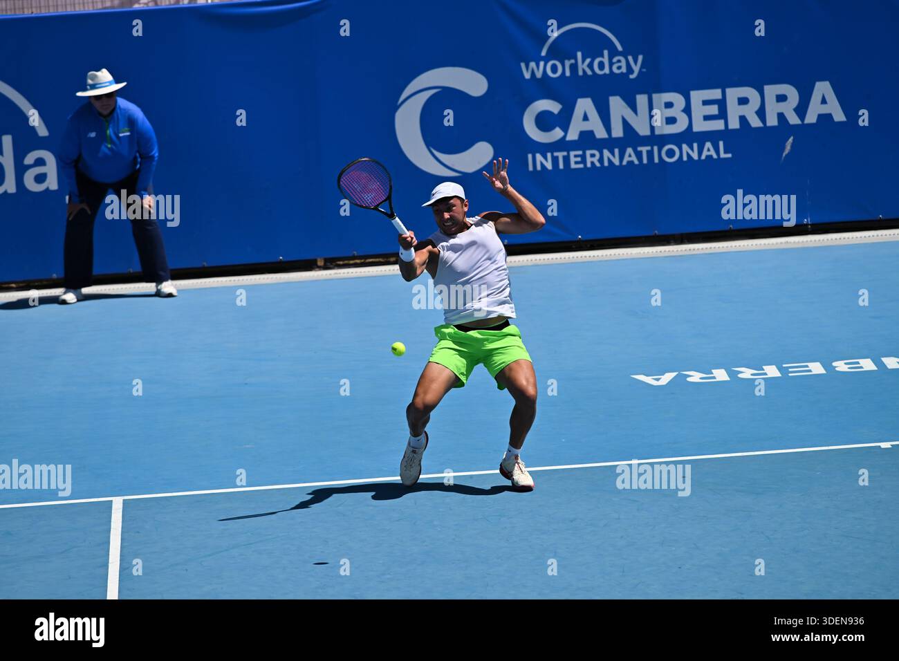 Canberra, Australia. 8 January 2026, James McCabe during the Canberra ...