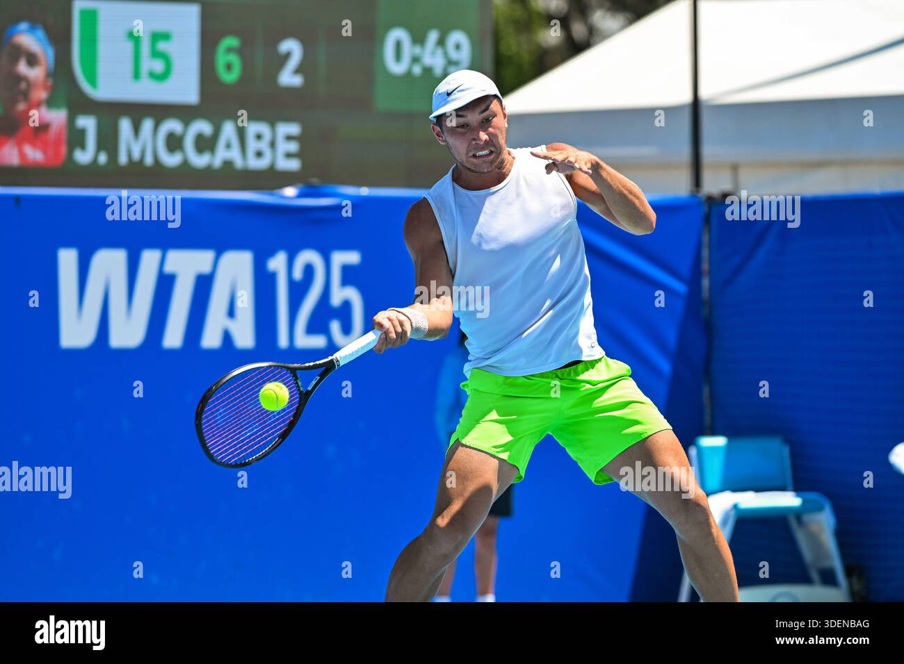 Canberra, Australia. 8 January 2026, James McCabe during the Canberra ...