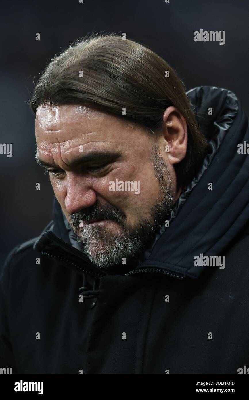 Leeds United Manager Daniel Farke during the Premier League match ...