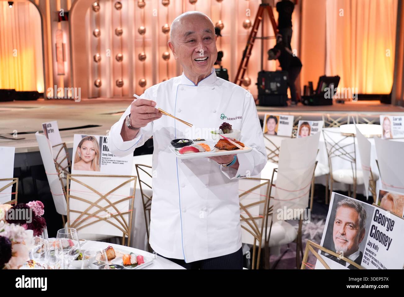 Nobu Matsuhisa attends the press preview for the 83rd Golden Globes on ...