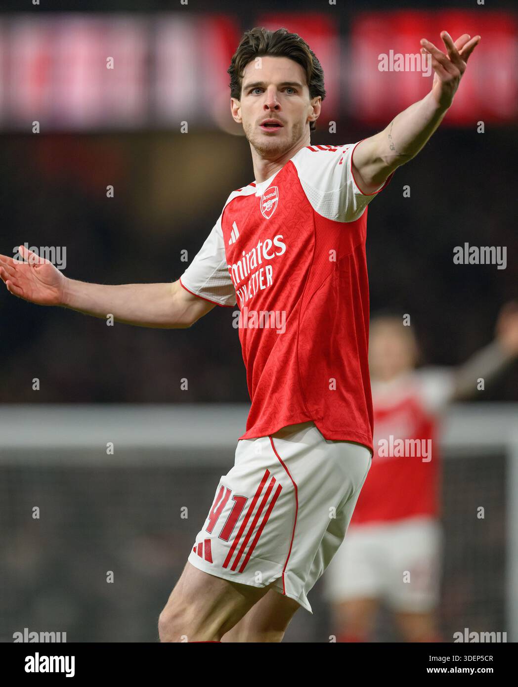 Arsenal v Crystal Palace - Carabao Cup - Emirates Stadium. Declan Rice ...