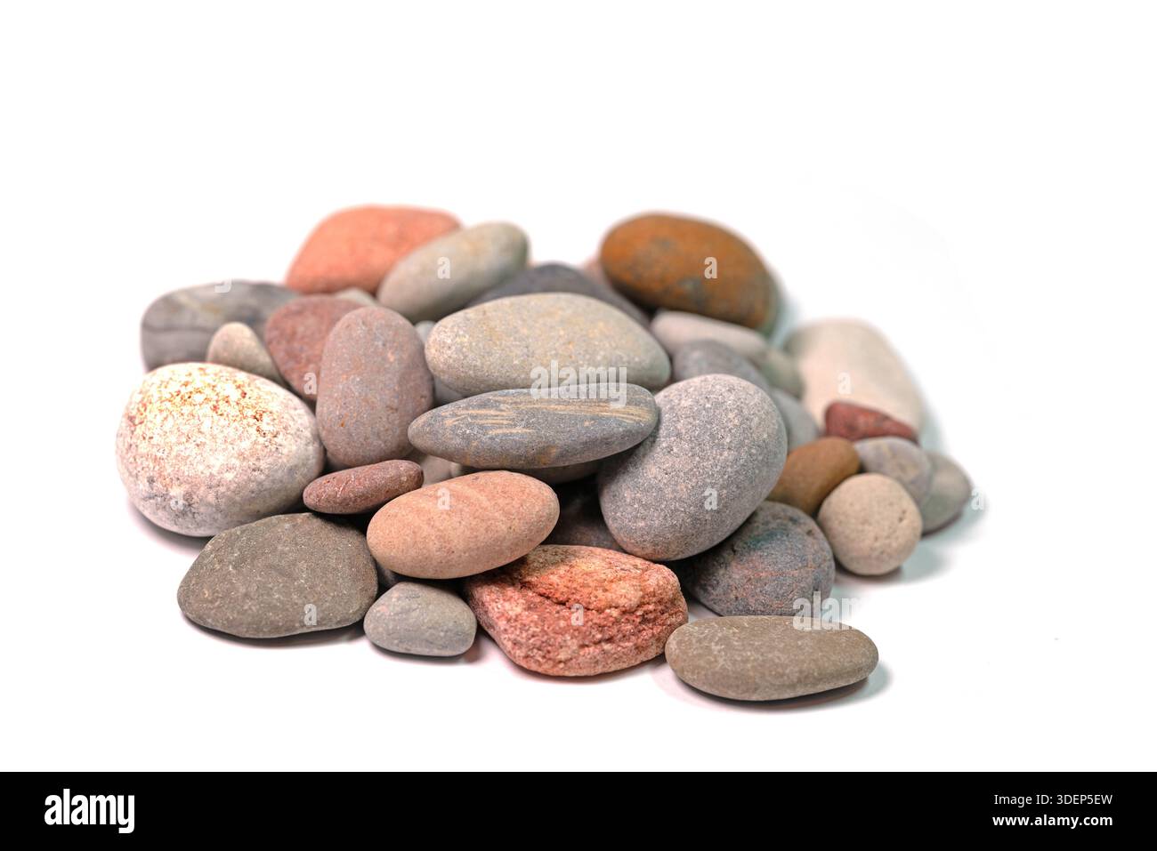 Pebbles stones in sea Cut Out Stock Images & Pictures - Alamy