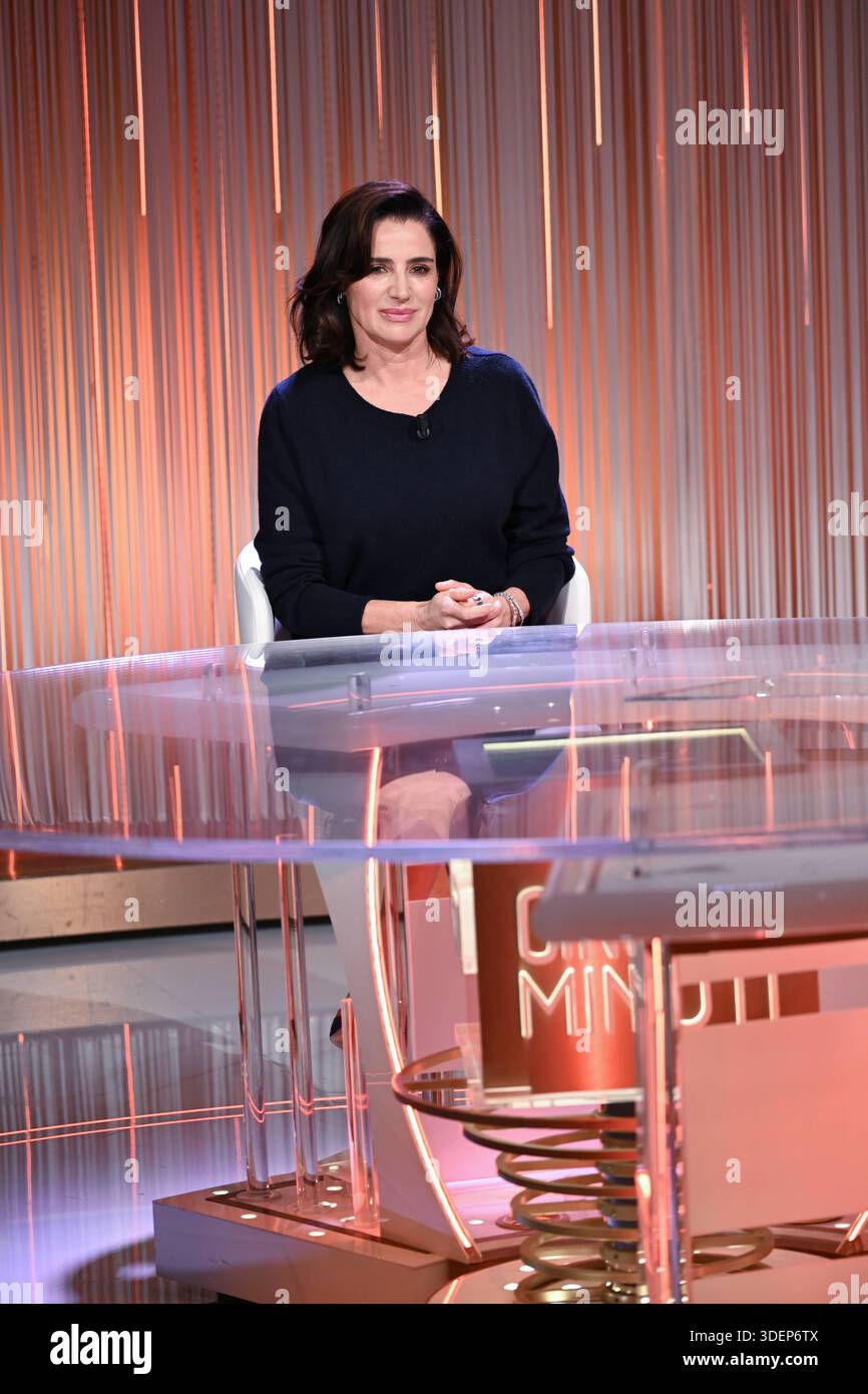Rome: Rai Studios, Via Teulada. 5-minute broadcast. In the photo: Luisa ...