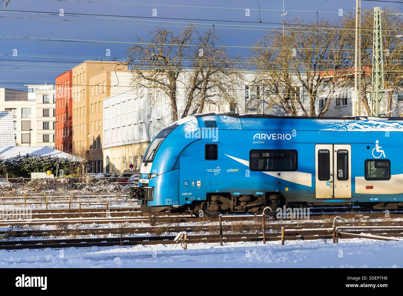 Zug von Arverio Bayern im Hauptbahnhof Ulm im Winter. // 05.01.2026 ...