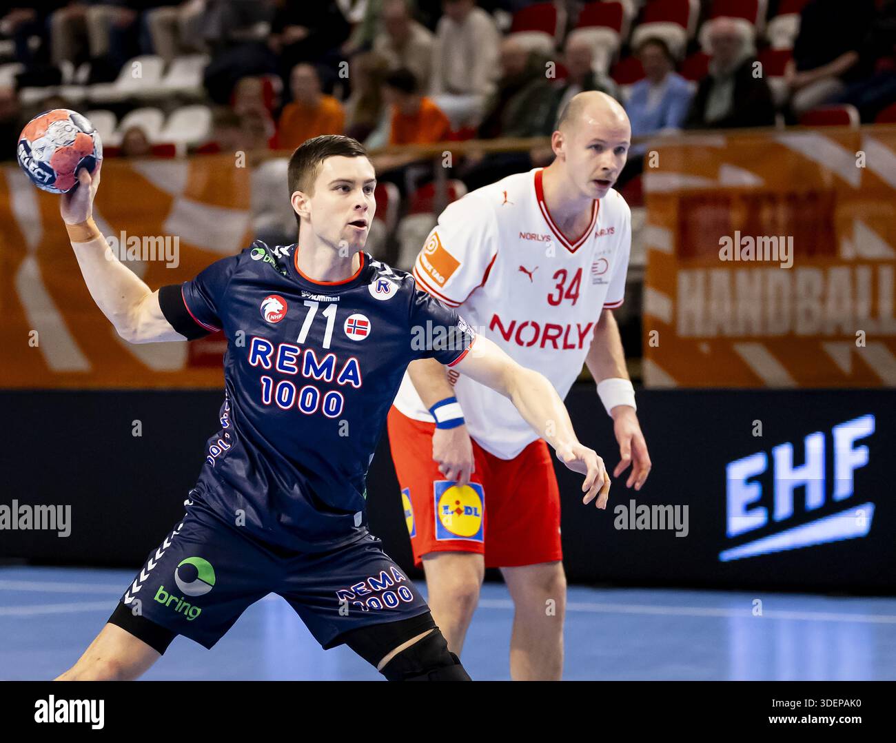 ALMERE - Norway's Alexandre Christoffersen Blonz in action against ...