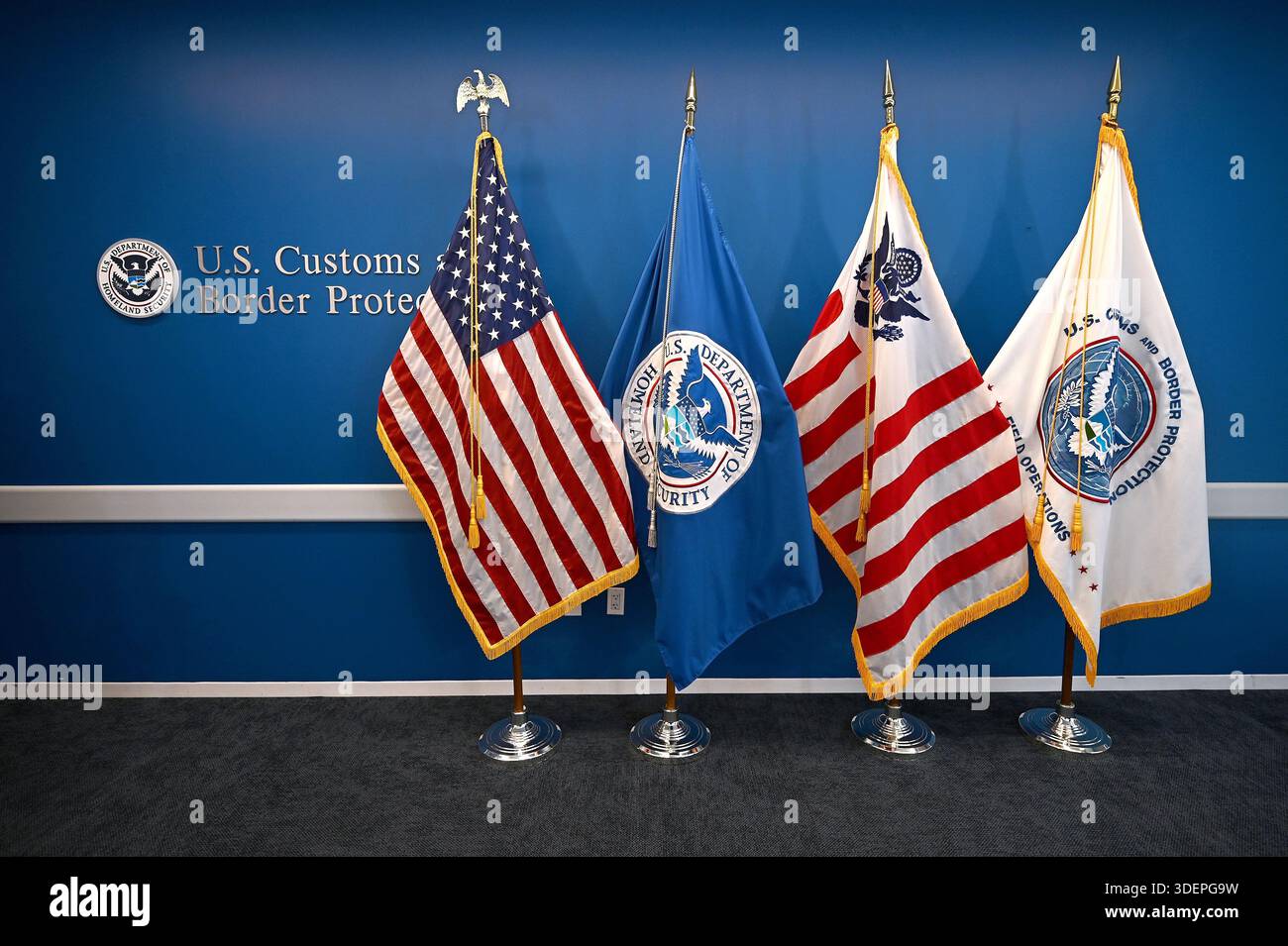 U.S. Customs & Border Protections press conference room at One World ...