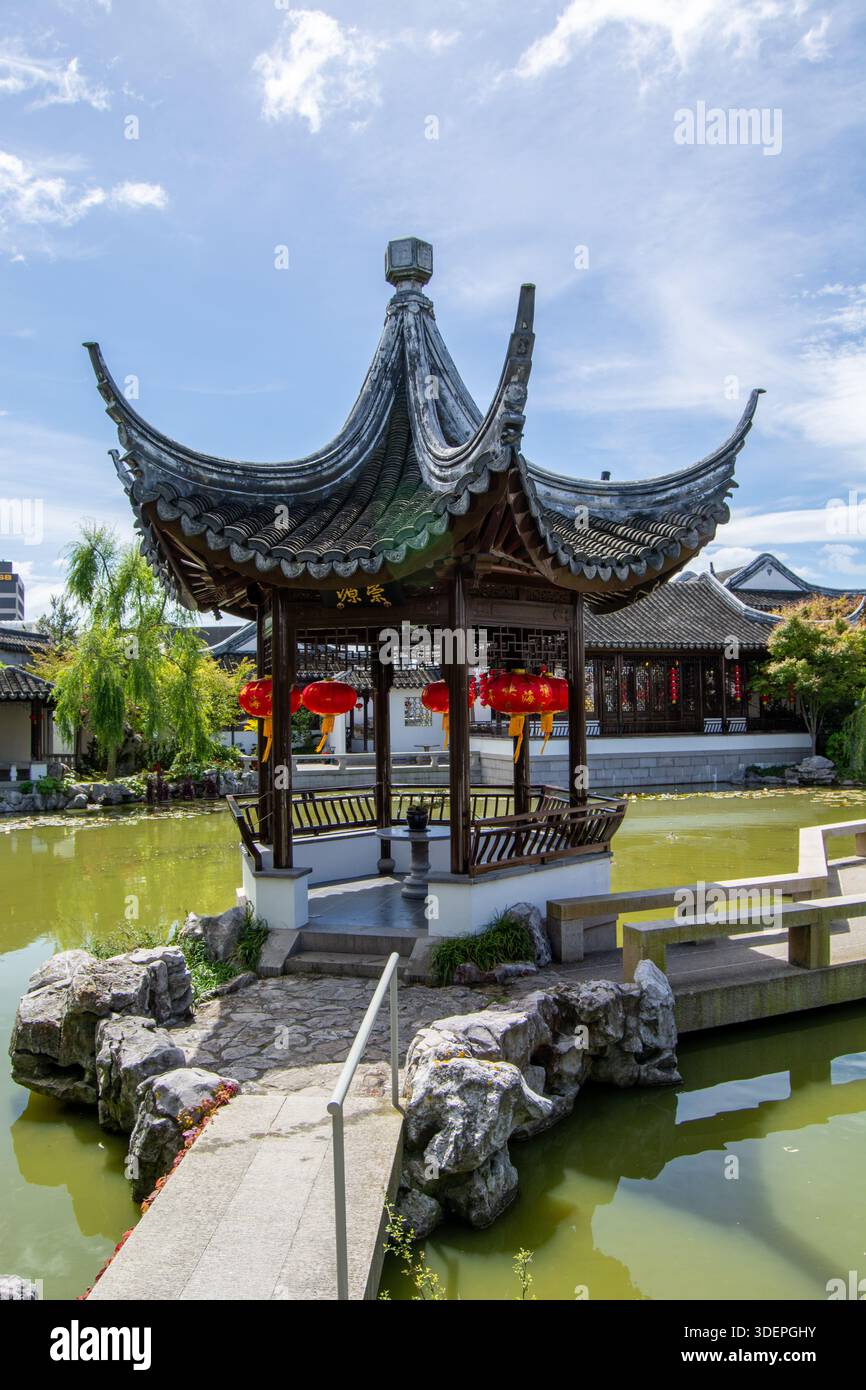 Serene view architectural pavilion hi-res stock photography and images ...