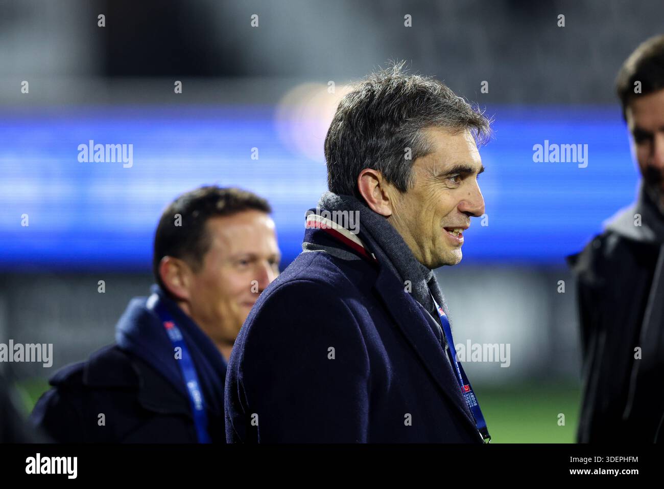 Yann ROUBERT Chairman of French league of Rugby during the Pro D2 match ...