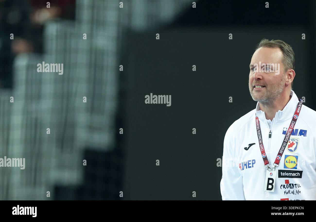 08 January 2026, Croatia, Zagreb: Handball: International match ...